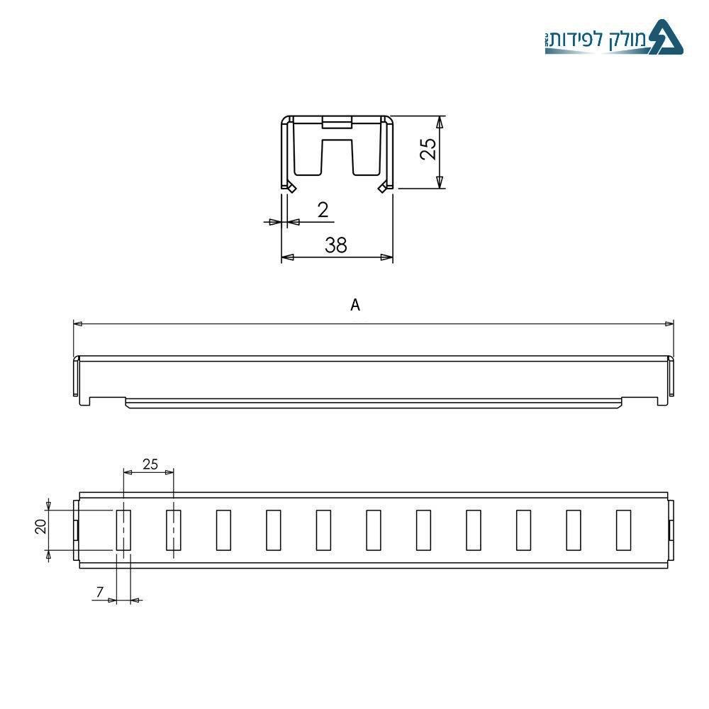 Rungs – heavy duty cable ladder – galvanized | מולק לפידות בע"מ